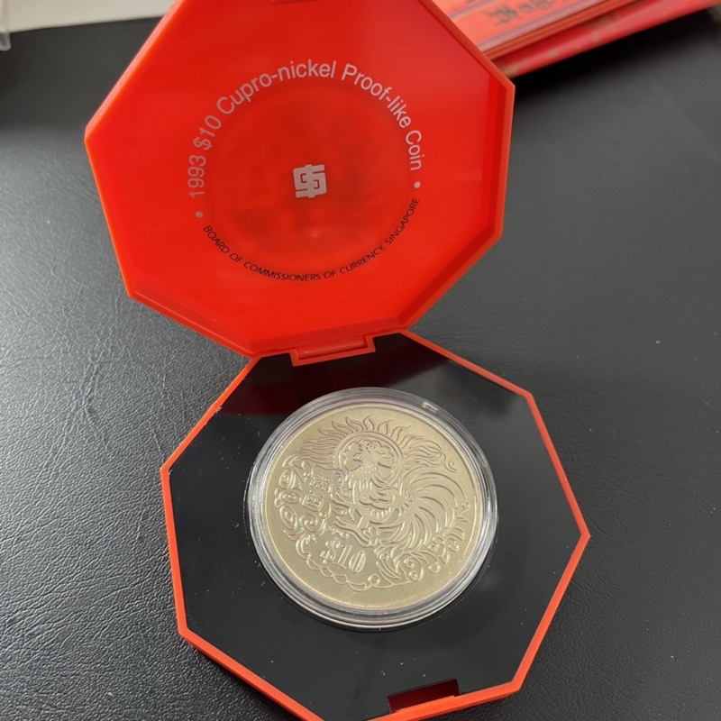 Singapore Mint/Coin $10 the year of Tiger& Chicken Collection | Shopee ...