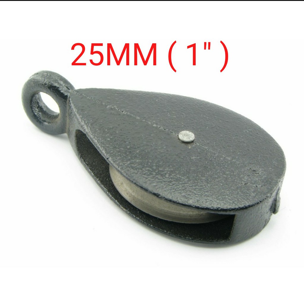 SINGLE ROPE PULLEY CAST IRON PULLY MATERIAL BESI TANGKAI TALI PULLEY ...