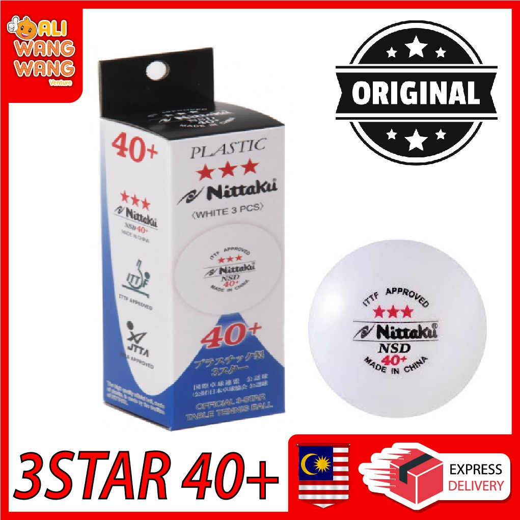 NITTAKU NSD 40+ 3PCS OFFICIAL BALL (ORIGINAL) | Shopee Malaysia