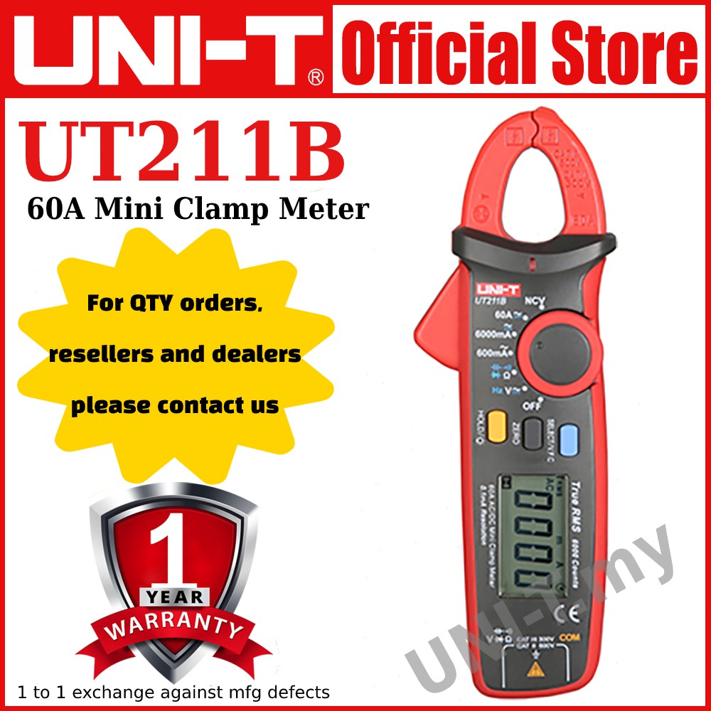 UNI-T UT211B 60A Mini Clamp Meter | Shopee Malaysia