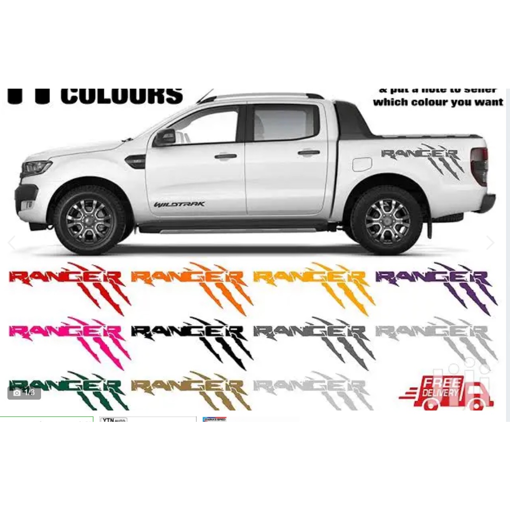 Ford Ranger Stickers. | Shopee Malaysia