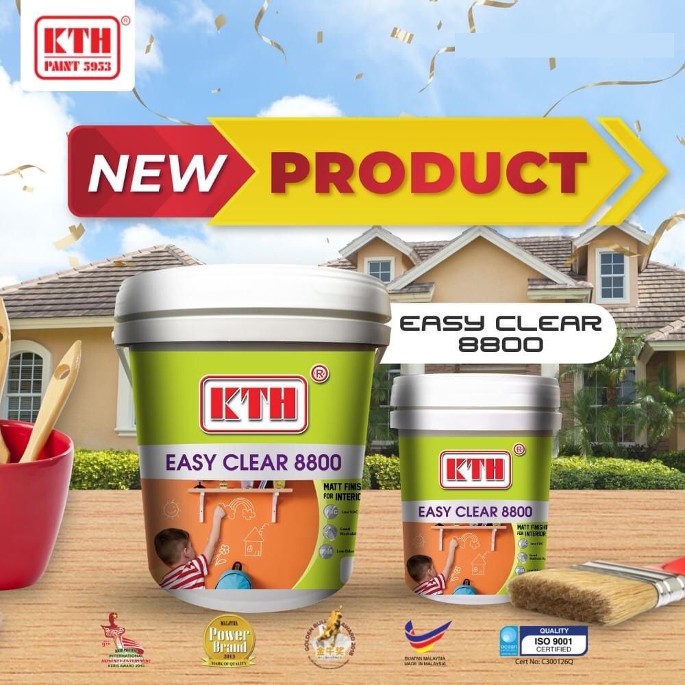 KTH EASY CLEAR 8800 MATT FINISHING 5 LITER - WHITE | Shopee Malaysia