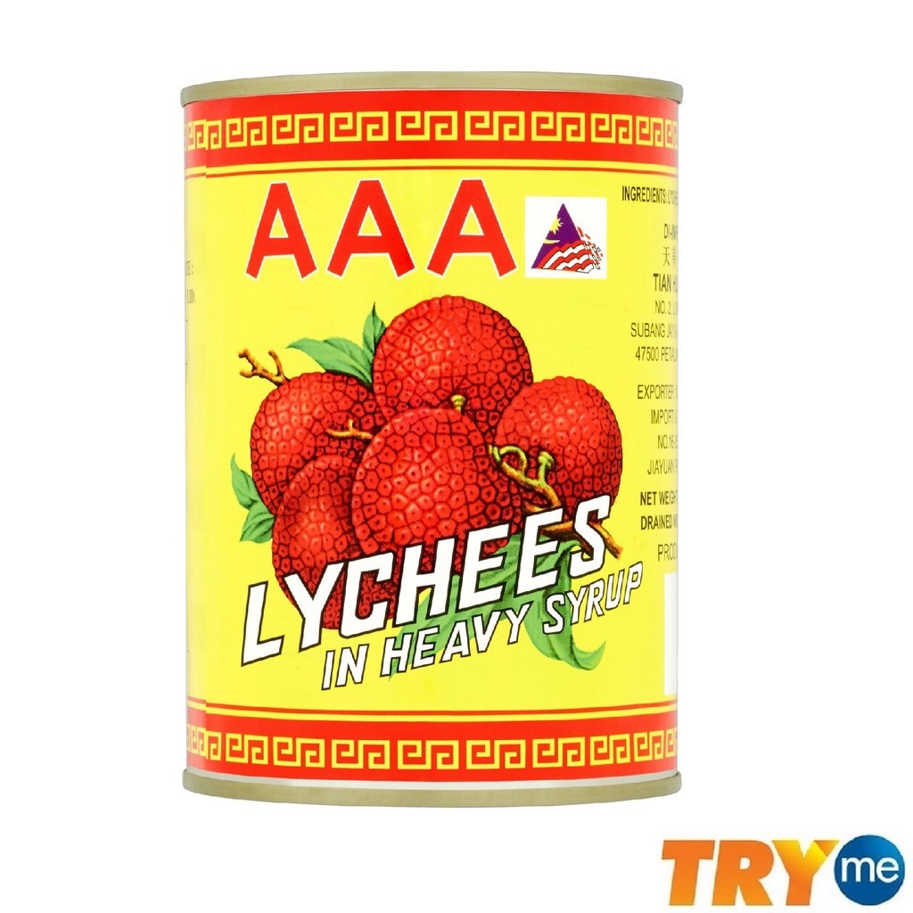 AAA Lychees in Heavy Syrup (565g) | Shopee Malaysia