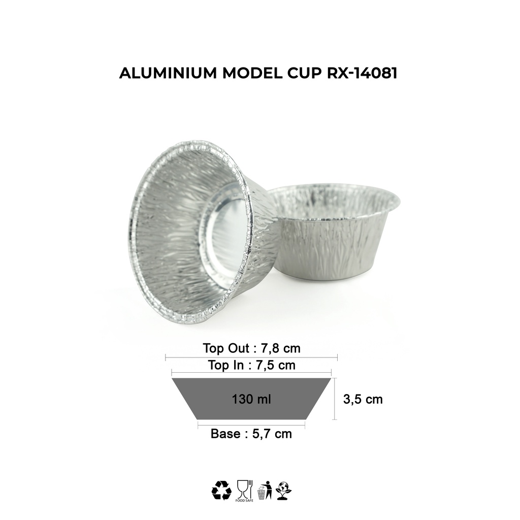 Aluminum CUP MODEL RX-14081 - ROUND FOOD CONTAINER RX 14081 | Shopee ...