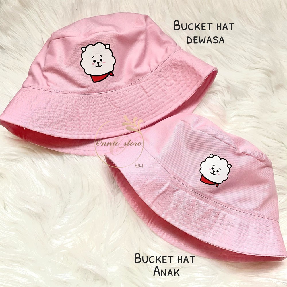 Bucket Hat BTS Character BT21/Bucket Hat RJ BT21/Bucket Hat Kpop BTS ...