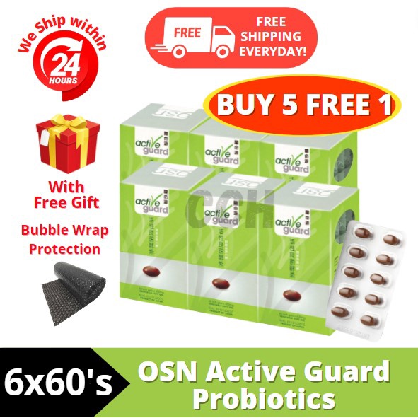 [BUY 5 FREE 1] OSN Active Guard Probiotics 60's | Shopee Malaysia