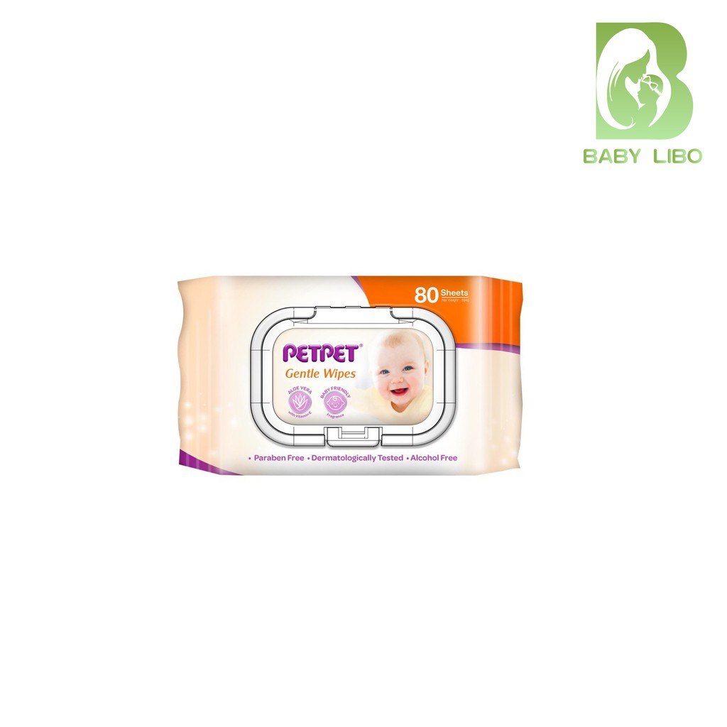 『Ready Stock』PETPET Baby Gentle Wipes (80's) | Shopee Malaysia