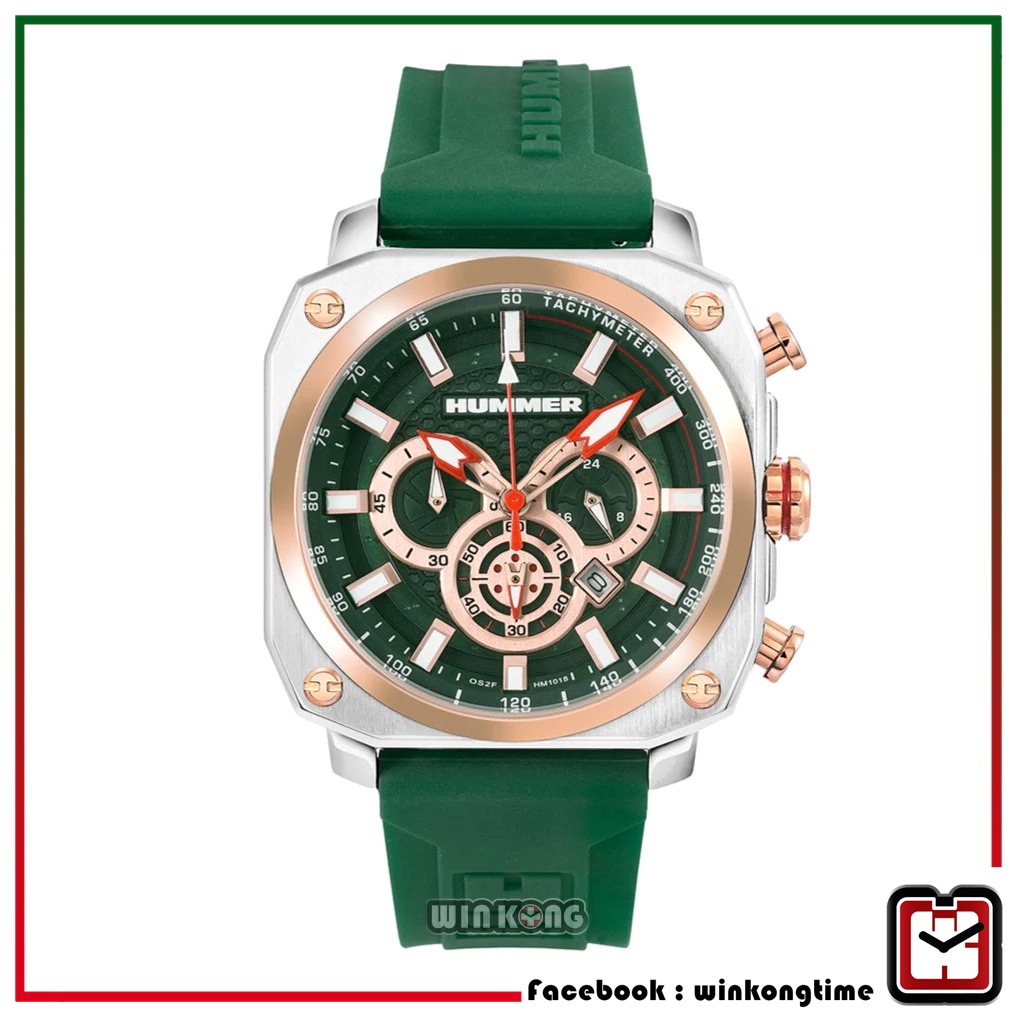 HUMMER CHRONOGRAPH MAN WATCH HM1018 GREEN [1 Years International ...