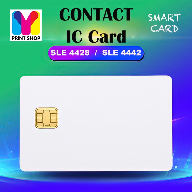Contact IC Card 4428 and 4442 with SLE4442 Chip Smart Card- 1pcs ...