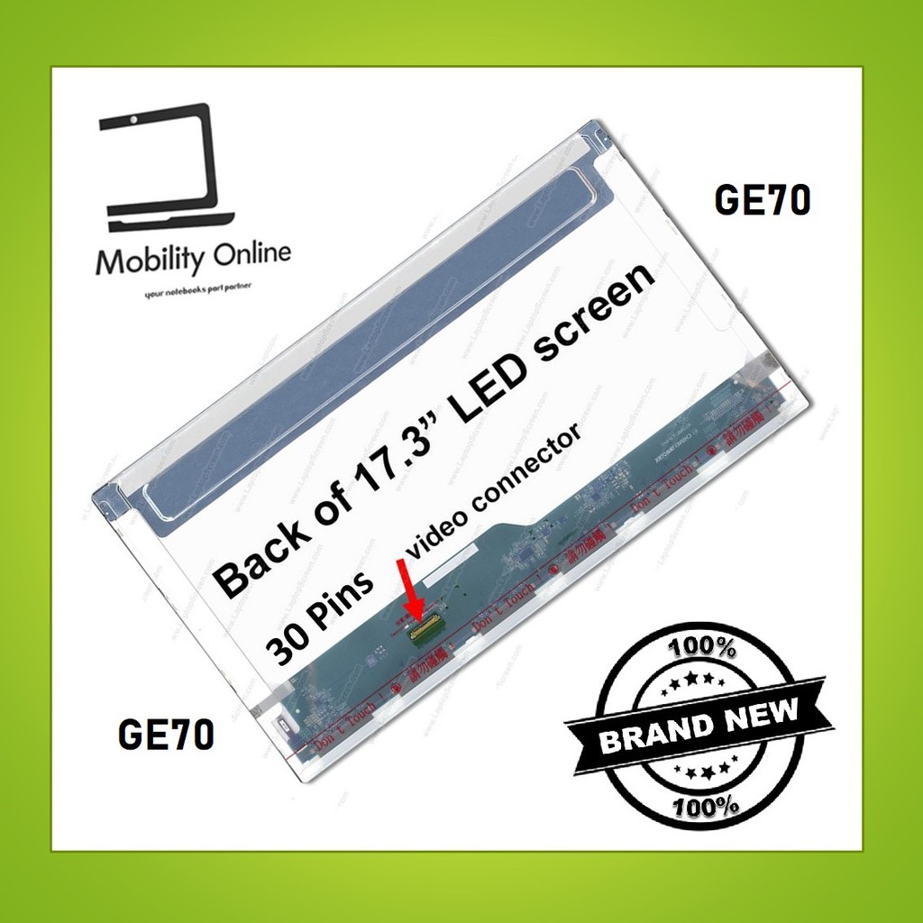 MSI GE70 MS-1759 Full HD Laptop LCD LED Screen | Shopee Malaysia