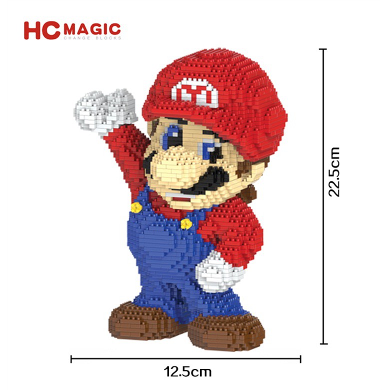 HC Magic Blocks Yoshi Cartoon Model Mario Building Blocks for Children ...