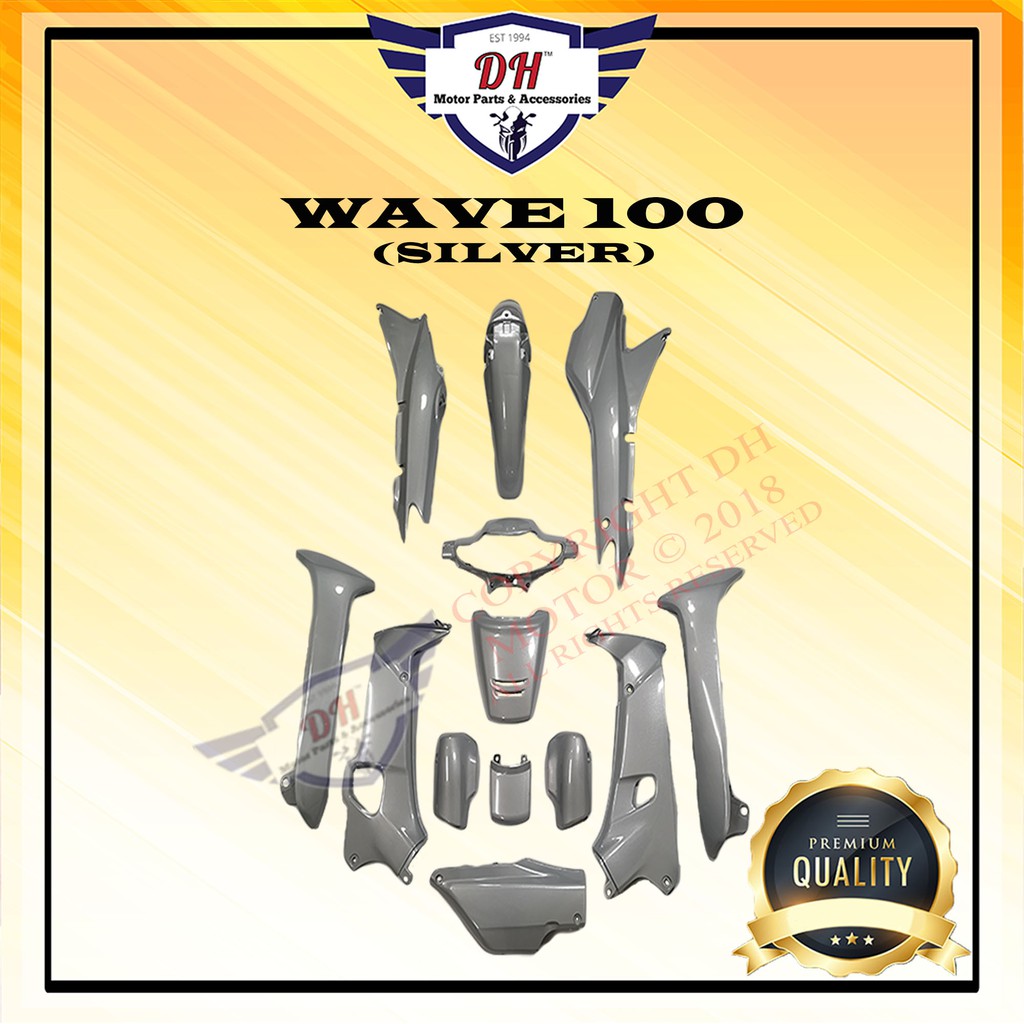 WAVE 100 COVER SET (SILVER) FULL SET | Shopee Malaysia