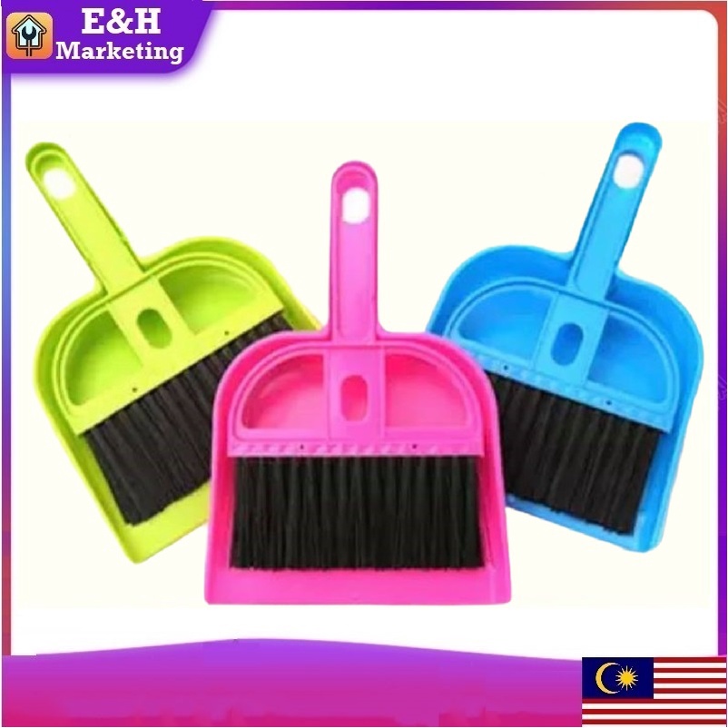 Small Size Dustpan Broom Brush Set Desk Cleaner for Computer Keyboard ...