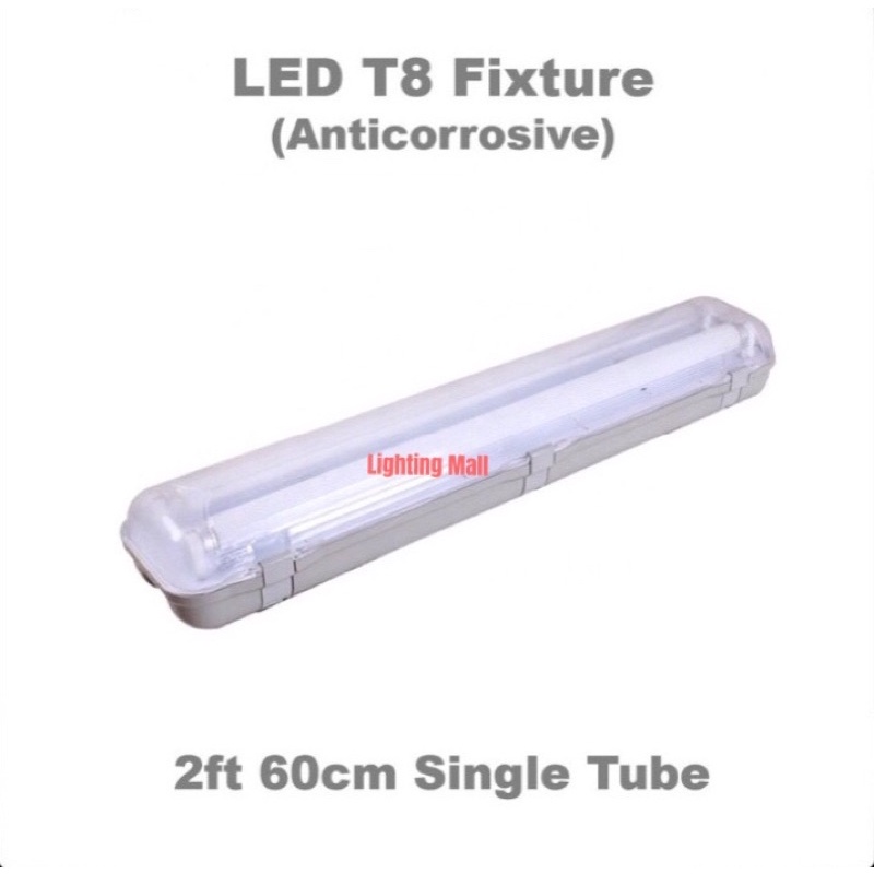 LED T8 Anti Corrosive Fitting / Weatherproof Single Circuit Casing For ...