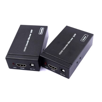 HDMI Balun Extender over single Cat 5e/6 HD 196FT 60M 3D capable 1080p ...