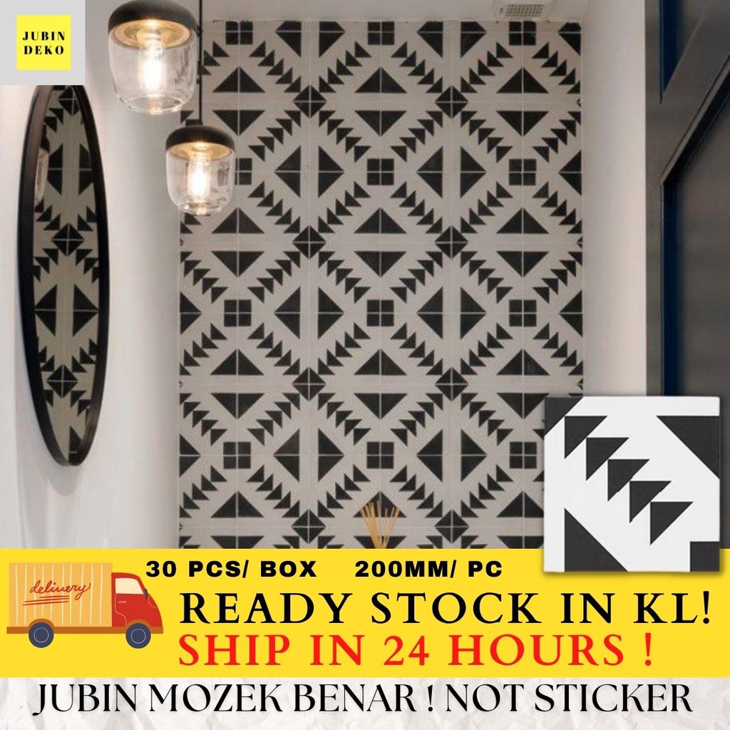 [NOT STICKER] *1 BOX 30PCS* WALL TILES /MOZEK/JUBIN DINDING/CERAMIC ...