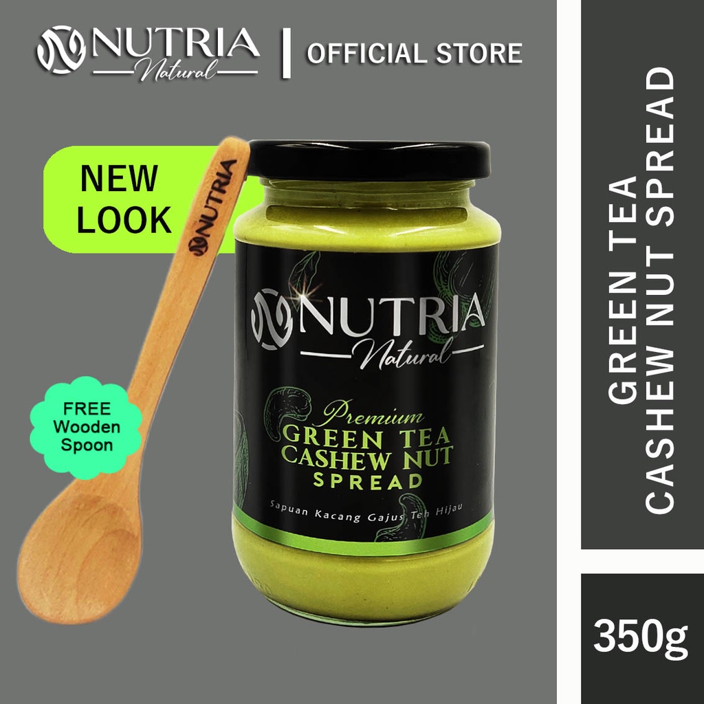 NUTRIA Green Tea Cashew Spread | Jem Kacang Gajus Teh Hijau | Shopee ...