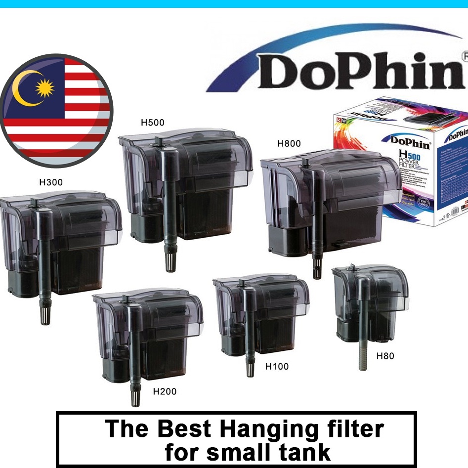 Dophin H80/ H100 / H200 / H300 / H500 Power Filter HOB Hanging Filter | Shopee Malaysia