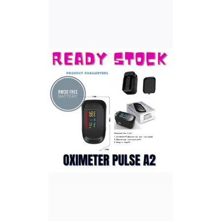 Ready Stock Oximeter TFT A2 Oximeter Monitor Finger Fingertip Pulse ...
