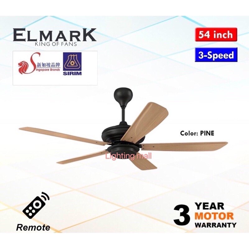 Elmark EL 921 / 911/520/NSB X-Treme/MaX /NSB FD952 Remote Ceiling Fan ...