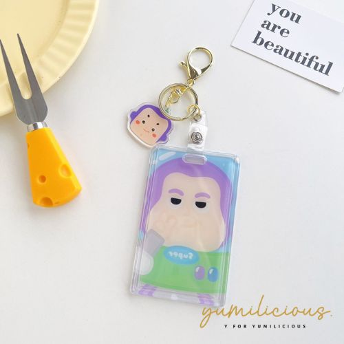 YUMILICIOUS Card Holder Transparent Work Card ID Card Holder Cartoon ...