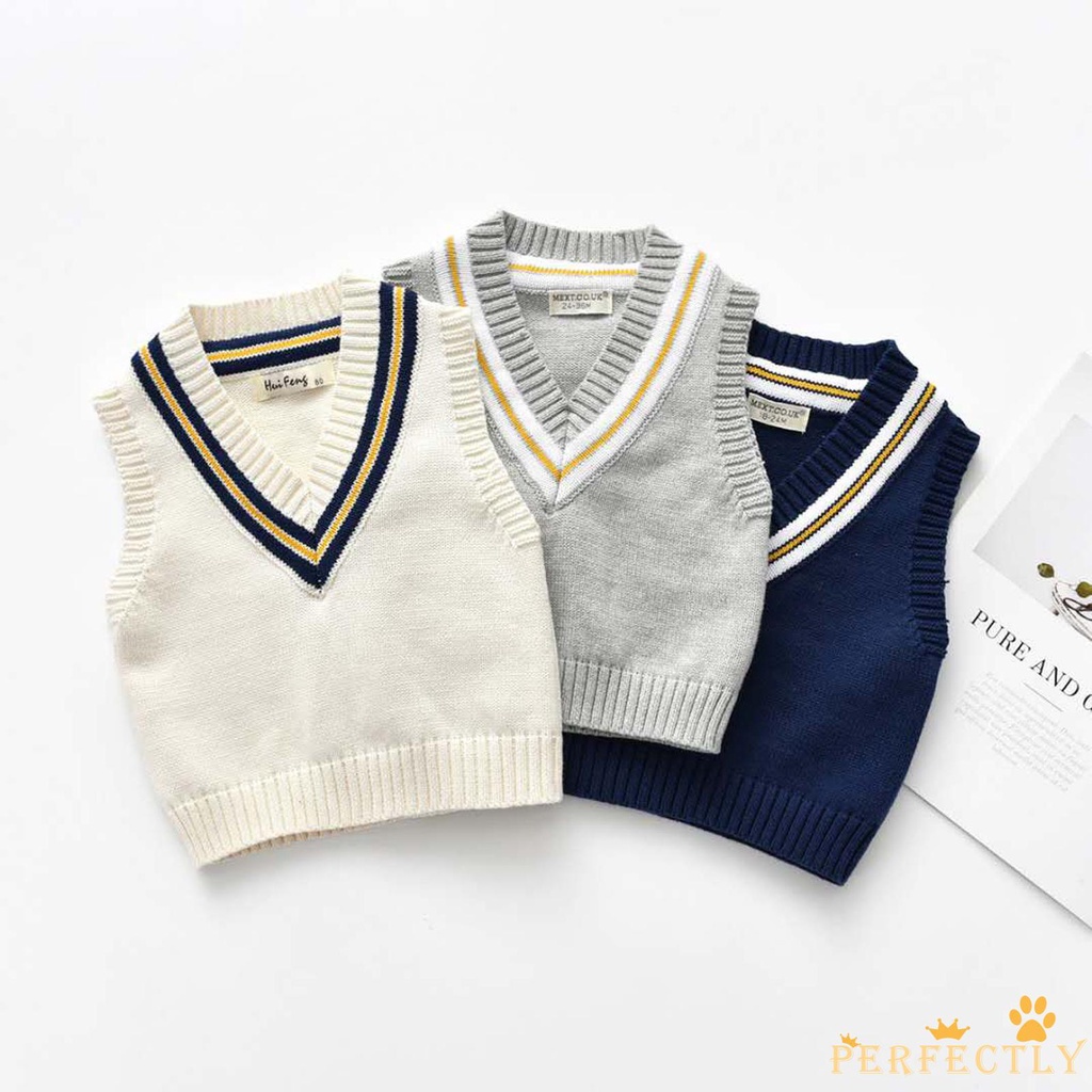 Perfectly-1-7 Years Children´s Vest, Knitting Thick Needle Sleeveless ...