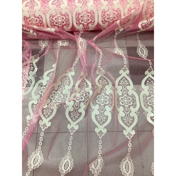 KAIN / FABRIK LANGSIR LACE BIDANG 60 INCI / LANGSIR JARANG | Shopee ...