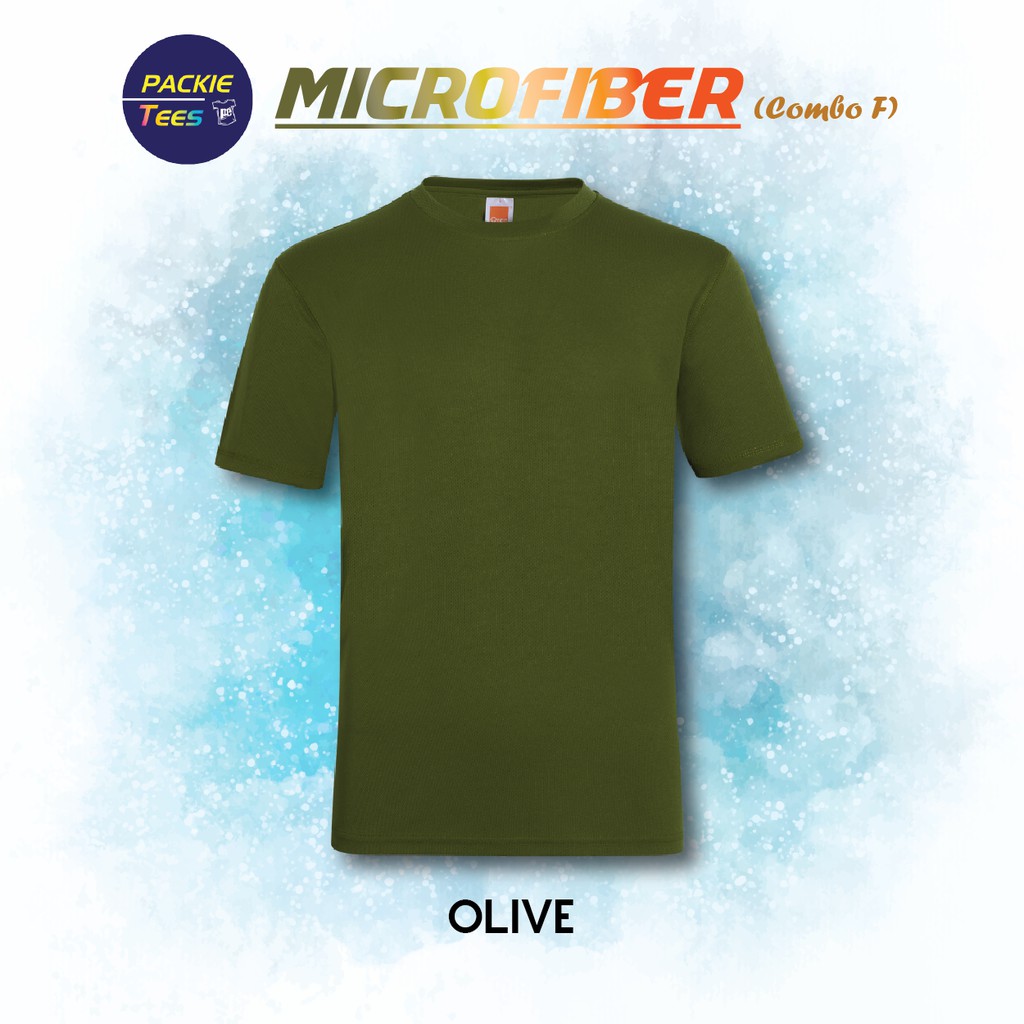 OLIVE 100% MICROFIBER QD0453 QUICK DRY JERSEY ROUND NECK SHORT SLEEVE ...