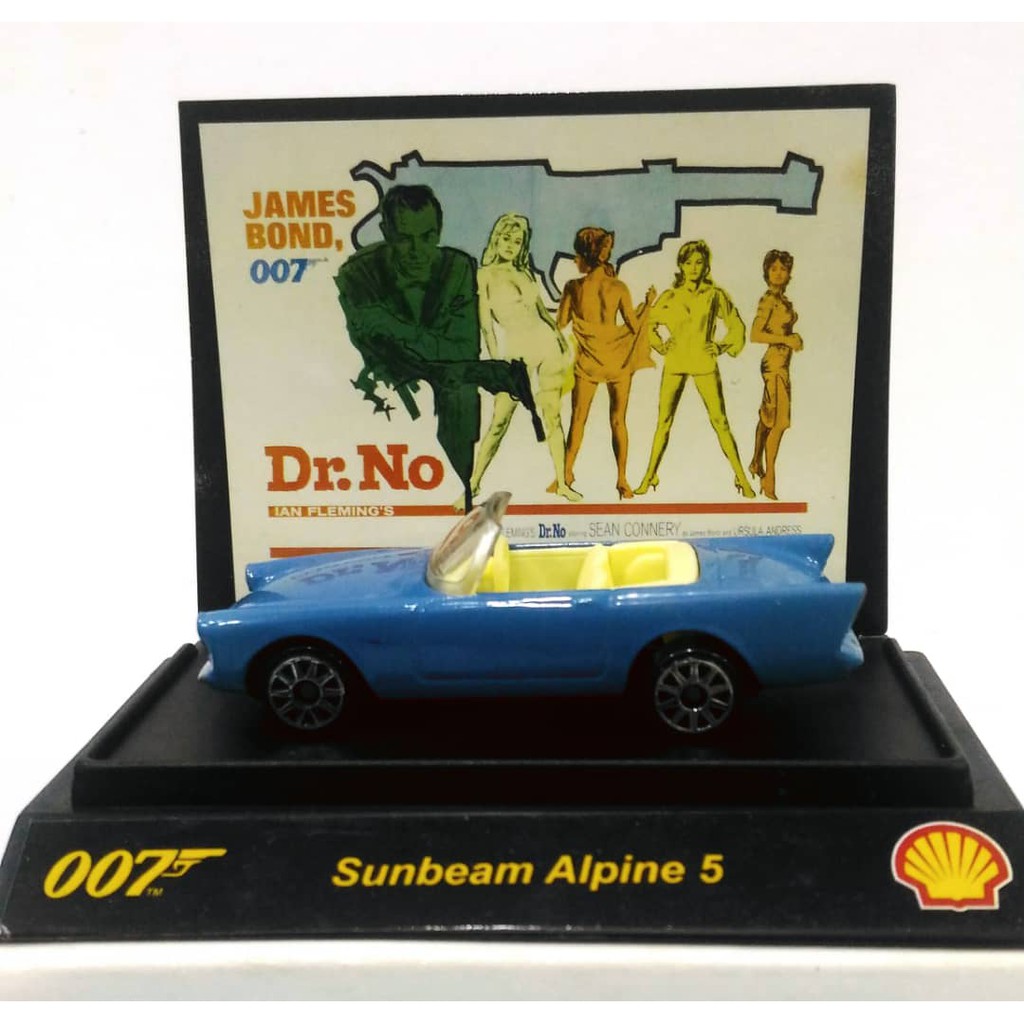 Shell 007 James Bond Sunbeam Alpine 5 Dr. No 1/64 Diecast Car with ...