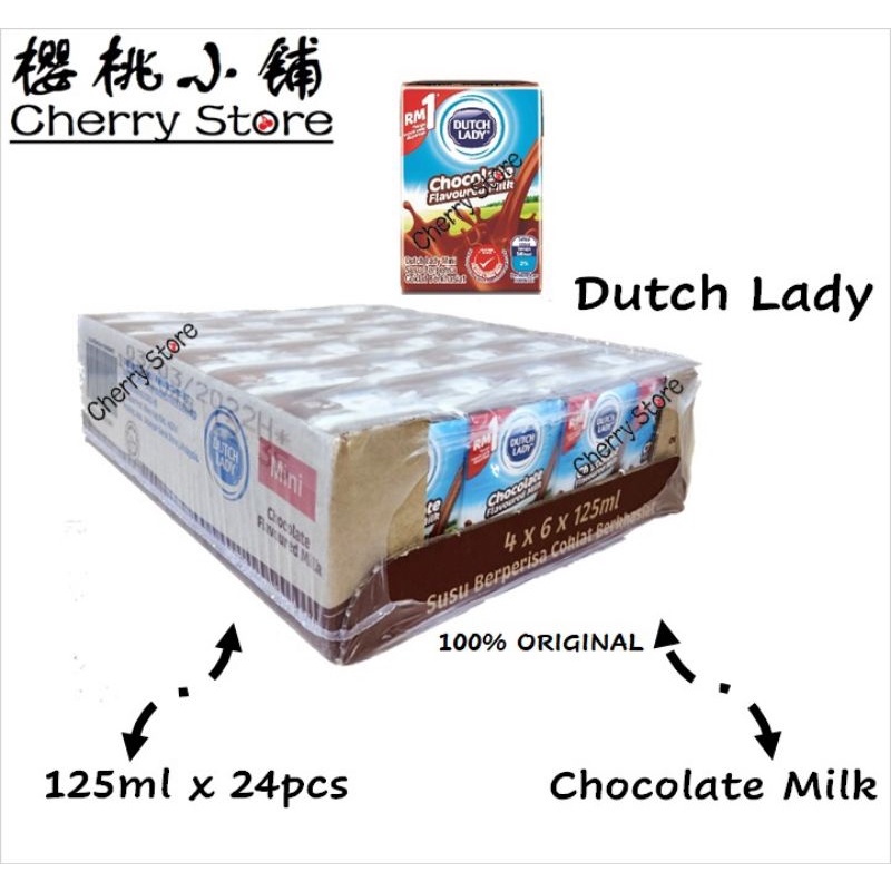 Dutch Lady Kids Mini Chocolate Milk 125mlx24pcs | Shopee Malaysia