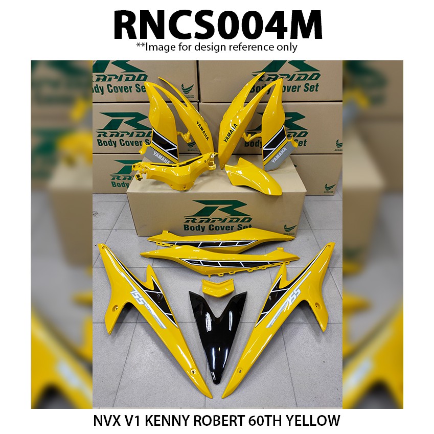 Rapido NVX V1 Kenny Robert 60th Cover Set ( Sticker Tanam) - RNCS004M ...