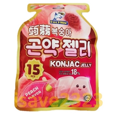 Captain Dolphin Konjac Jelly (20g x 15pcs) / Donald JellyGum-X Fruity Konjac Jelly (20g x 10pcs ...