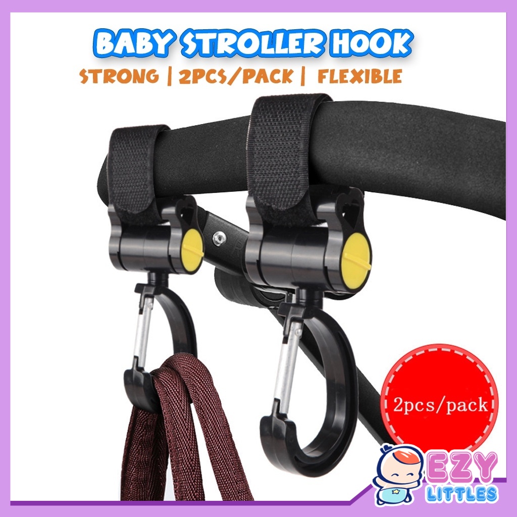 EZYLITTLES Baby Stroller Hook Baby Cart Hooks Shopping Bag Clip Metal ...