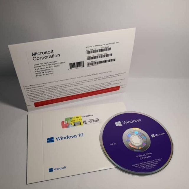 Windows 10 pro/home OEM [Made in Singapore] | Shopee Malaysia