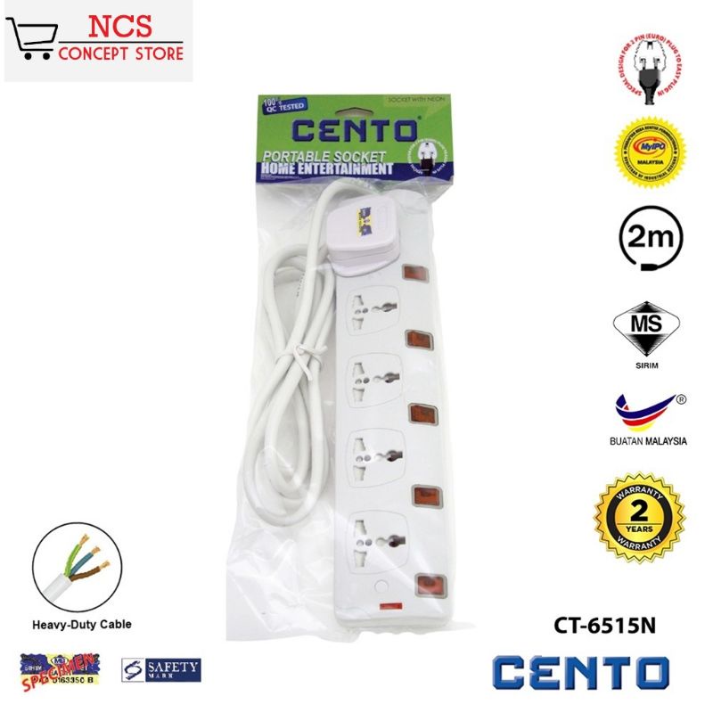 CENTO 5 GANG / 4 GANG / 3 GANG /PORT/WAY MULTI-PIN SAFETY EXTENSION ...