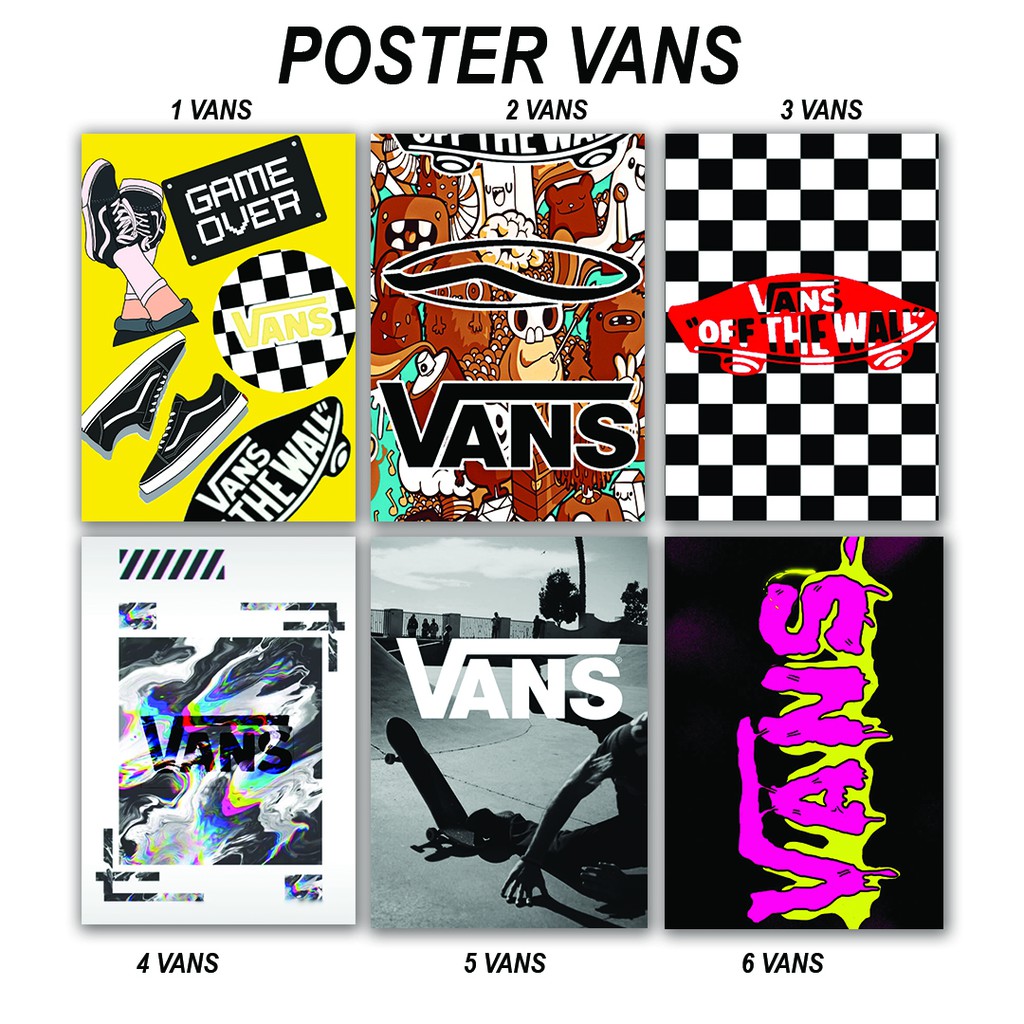 Poster VANS (Minimum 6 PCS) | Shopee Malaysia