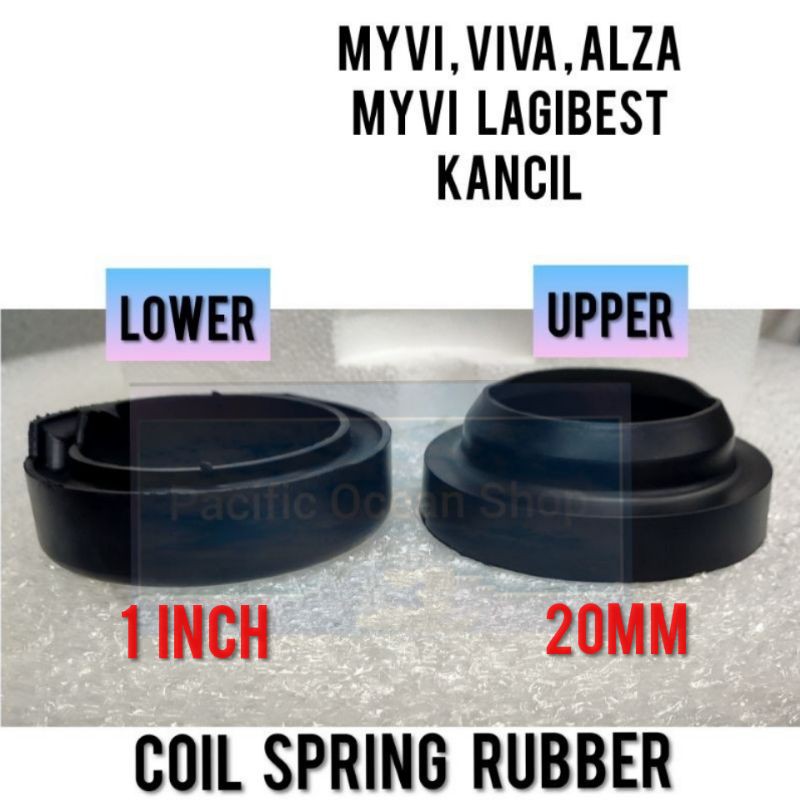 COIL SPRING RUBBER (REAR/LOWER)(REAR/UPPER)(1") PERODUA MYVI 2005-2016 ...