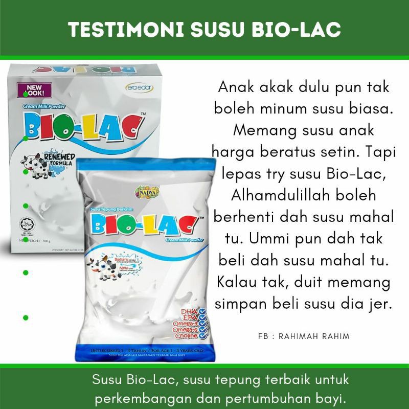 💥FREE SHIPPING!! + FREE GIFT!💥READY STOCK!! SUSU BIOLAC 500G x SEUNIT | Shopee Malaysia