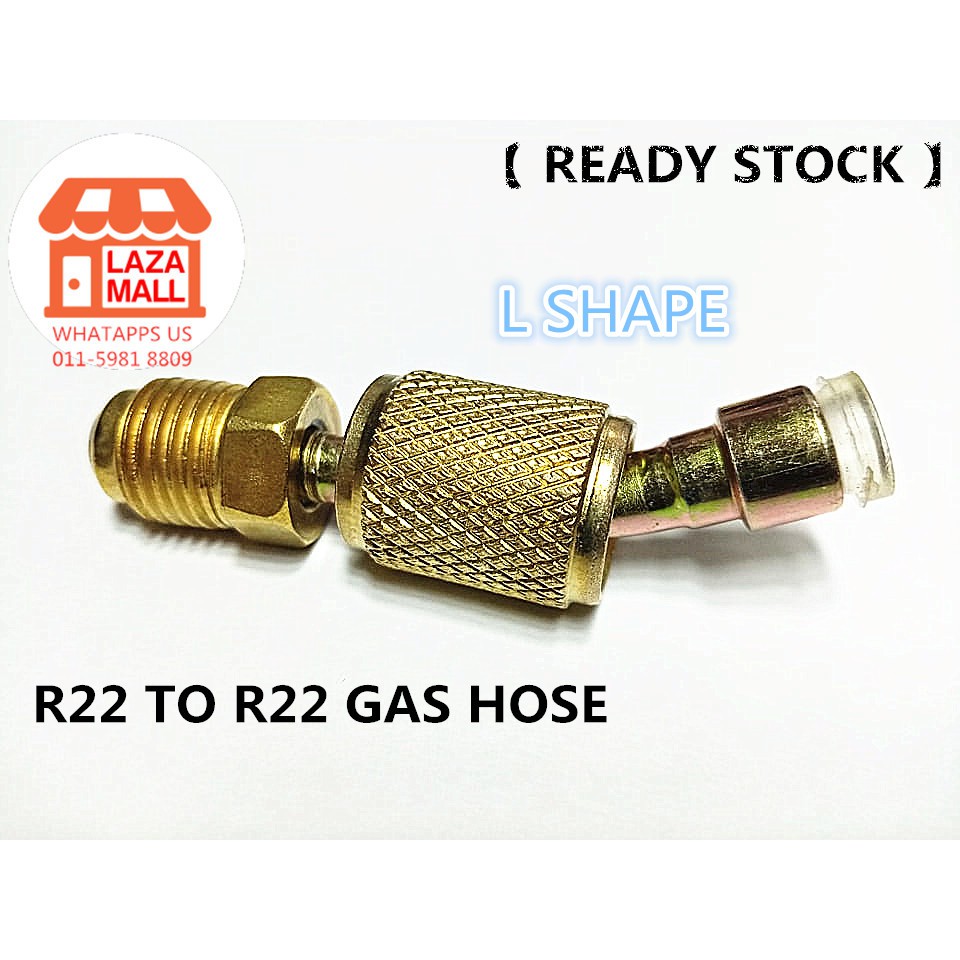 【R22 TO R22 GAS HOSE meter】 PLUS LIQUID TUBE ADAPTER CONNECTOR KIT AC ...