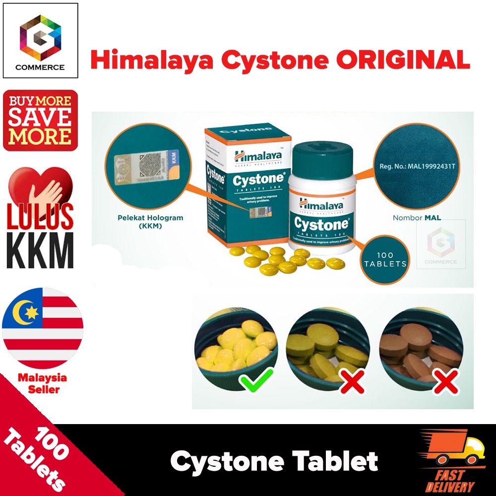 Himalaya Cystone Tablet 100s [ Original With KKM Hologram ] | Shopee ...