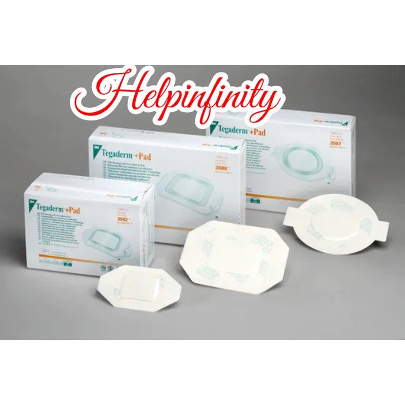 3M Tegaderm + Pad Film Dressing With Non-Adherent Pad (3582 / 3584 ...