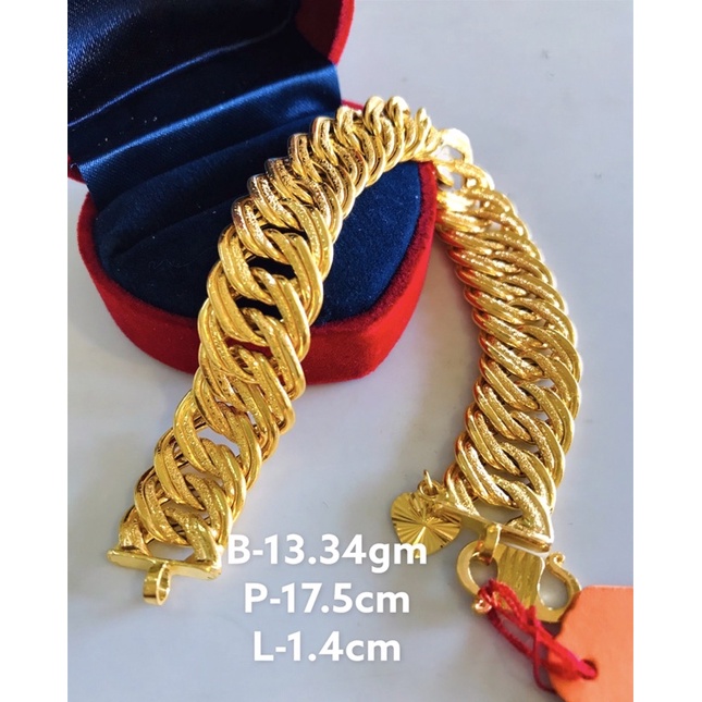 Rantai tangan coco lipan kait 2 emas 916 tulen | Shopee Malaysia