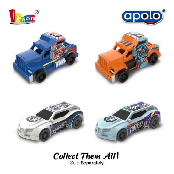 Spin GO MINI STUNT CAR 1:64 ORIGINAL APOLO MOBIL-MOBILAN | Shopee Malaysia