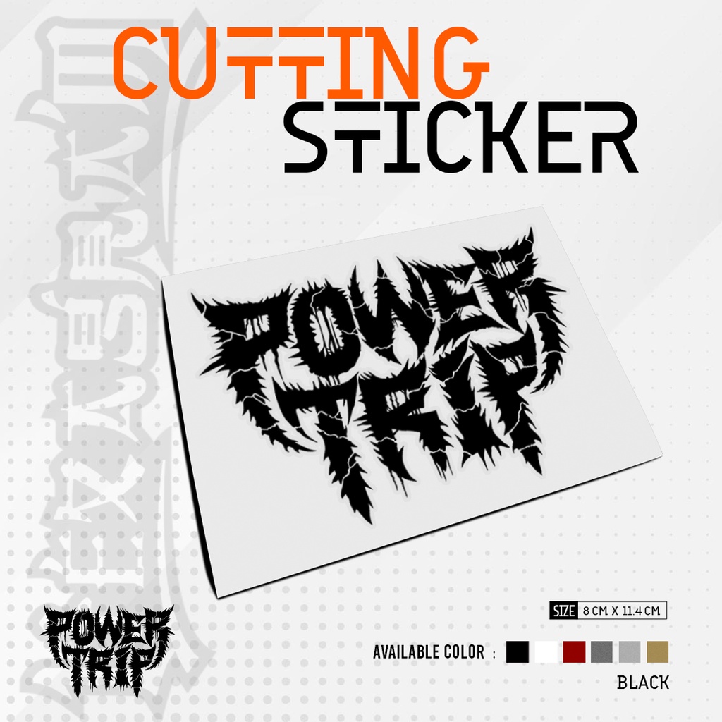 Cutting Sticker Band Power Trip | Power Trip Cutting Band Sticker ...