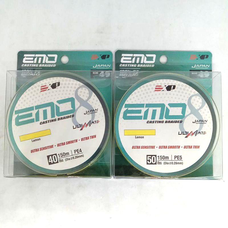 EXP EMO Casting Braided Line 150m /50lb Lemon | Shopee Malaysia