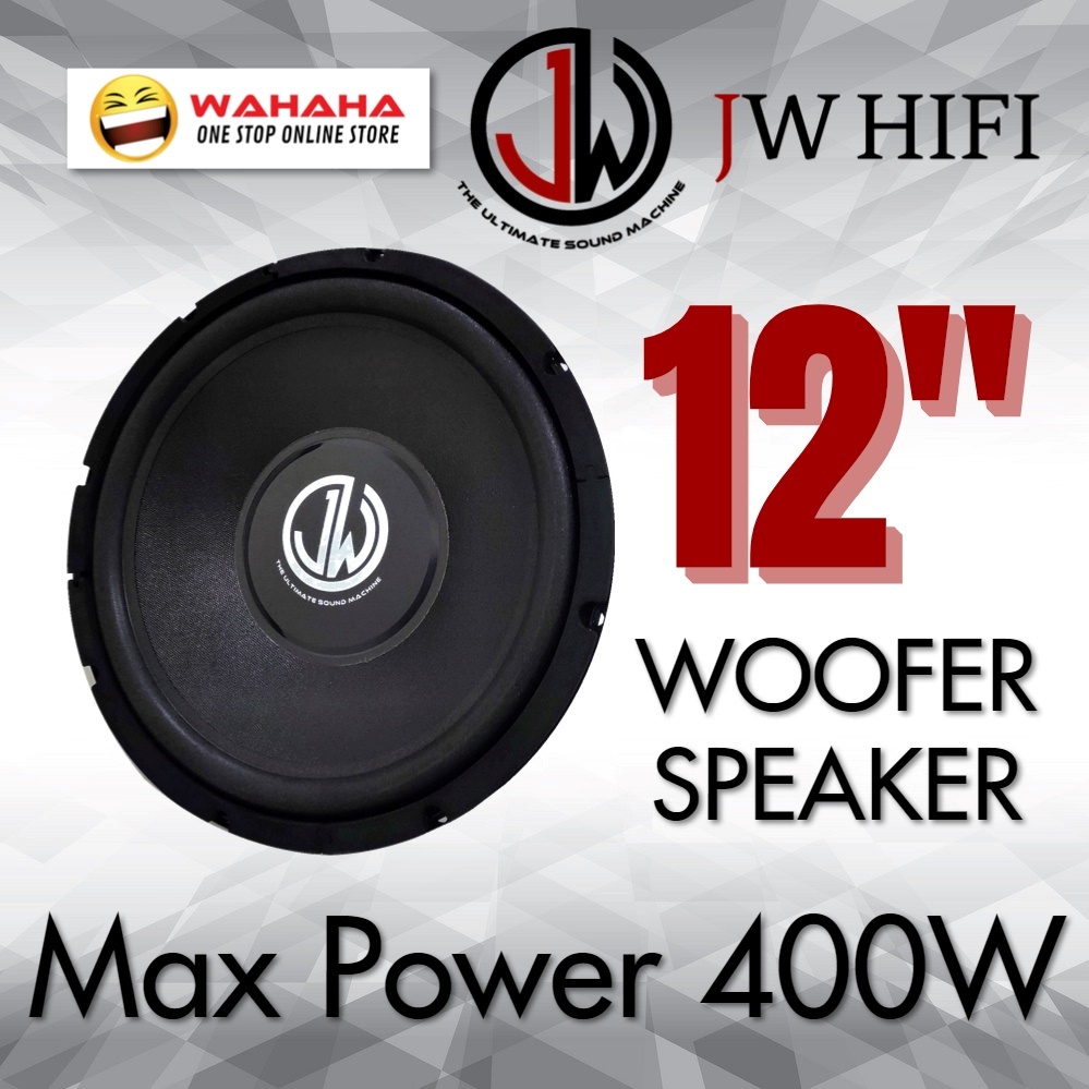 JW HIFI Woofer 12 inch / Woofer Speaker 12 inch 400W / Car Woofer ...