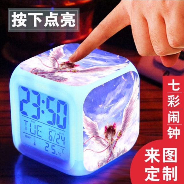Ready Stock Lifestyle LED digital alarm clock cute Japanese animation ...