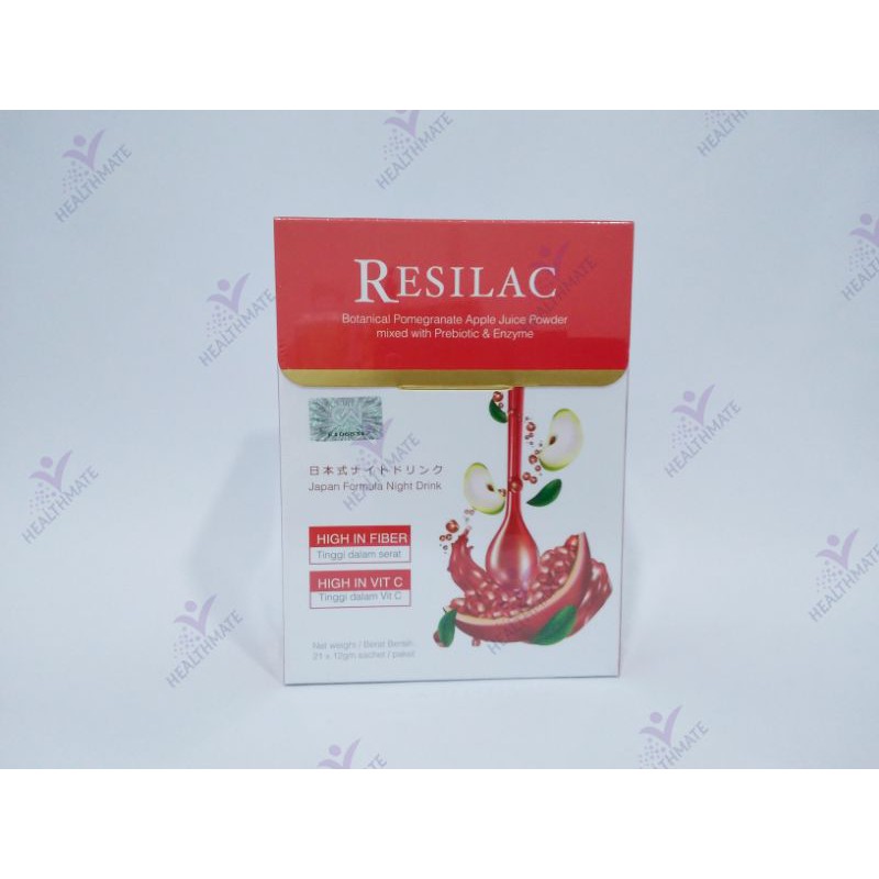 Resilac Botanical Pomegranate Apple Juice Powder Sachet (12 g x 21's ...