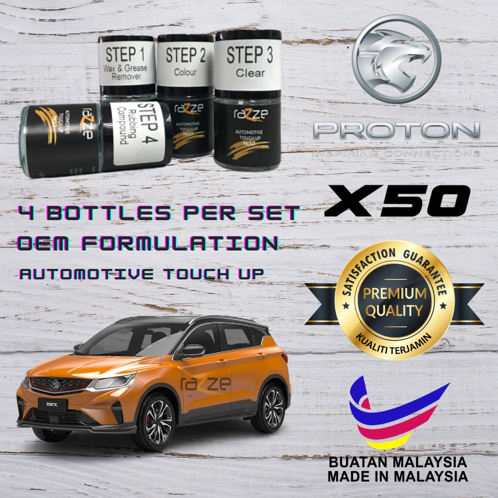 PROTON X50 - Touch Up Paint Original Colour Scratch Stone Chip – RAZZE | Shopee Malaysia