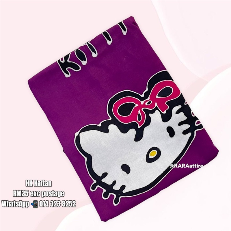 💗𝐑𝐀𝐑𝐀 𝐀𝐓𝐓𝐈𝐑𝐄💗 KAFTAN KELAWAR BATIK KELANTAN : CORAK KARTUN HELLO KTTY ...